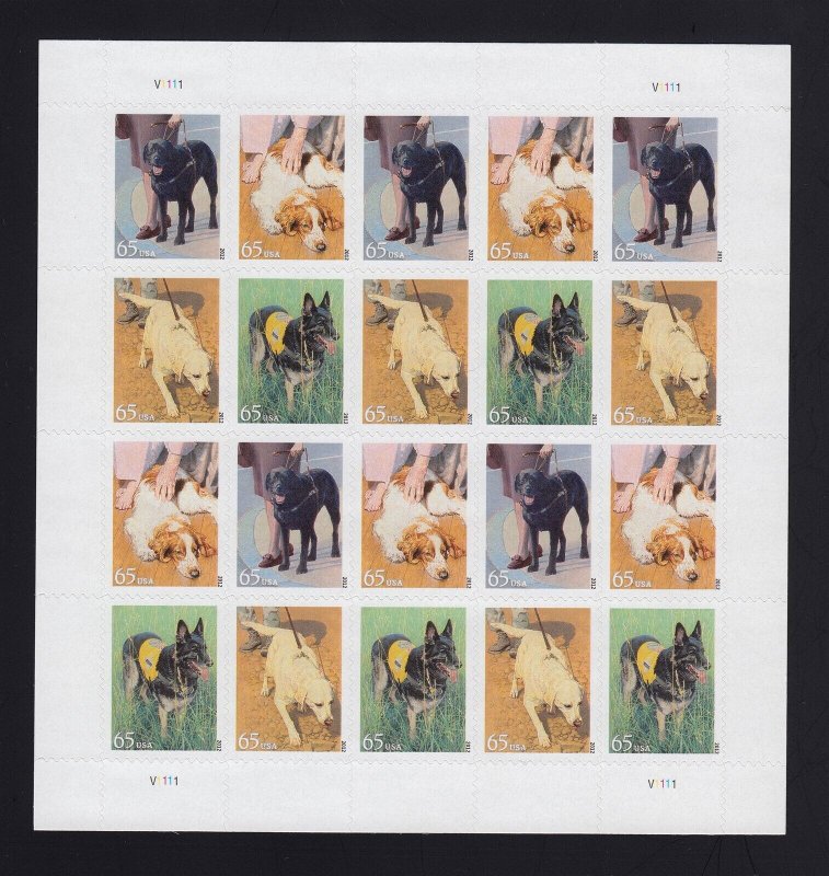 Scott #460-07 65c Seeing Eye Dogs Sheet of 20 Mint NH | United States ...