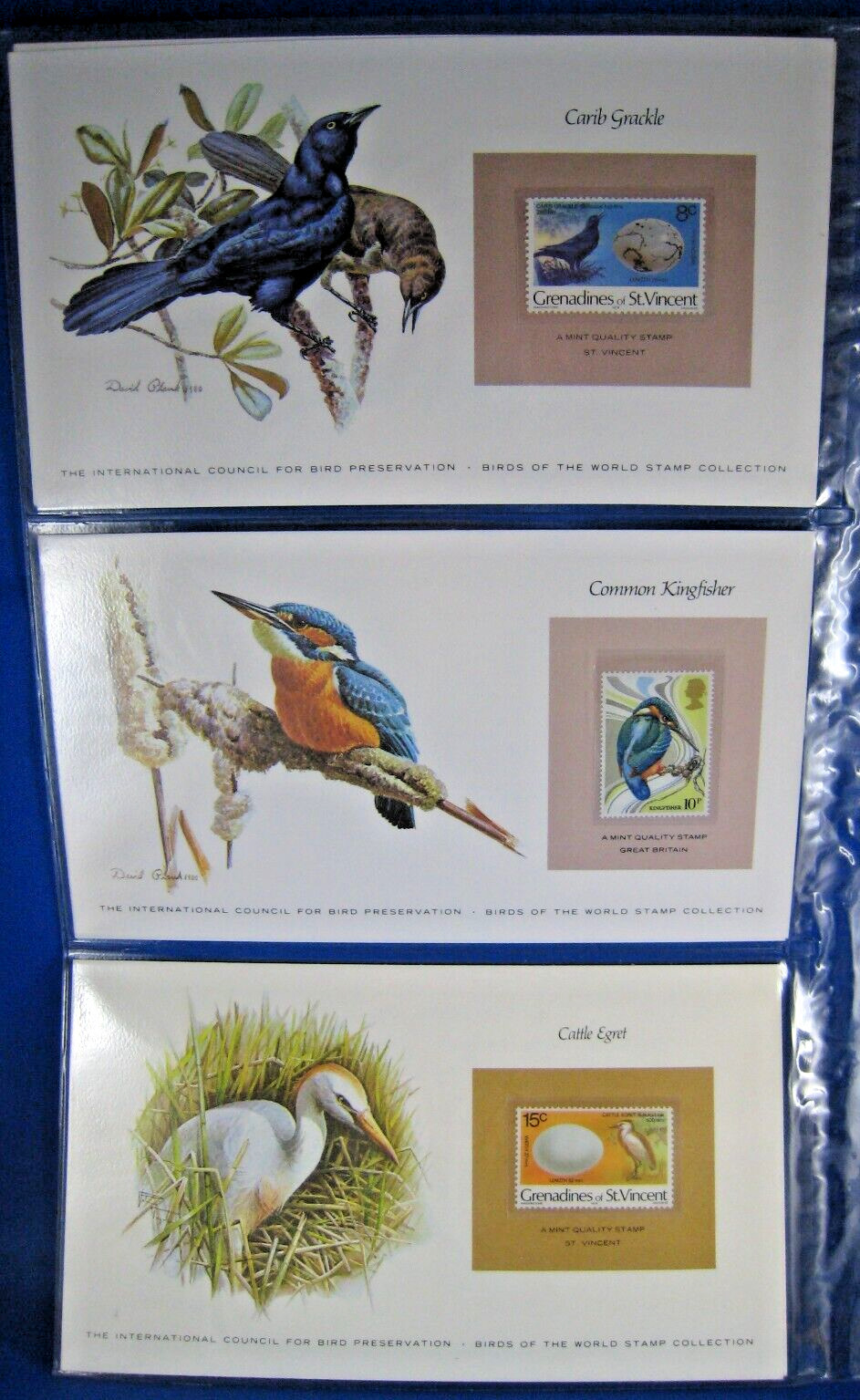 Birds of the World Stamp Collection on Cached Cards - LOT of 84 (Js ...