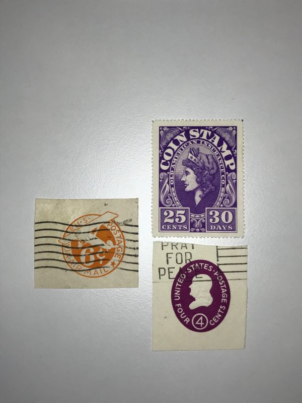 UC4 6 cent air mail, U536, four cent Ben Franklin, old American inc.$. ...