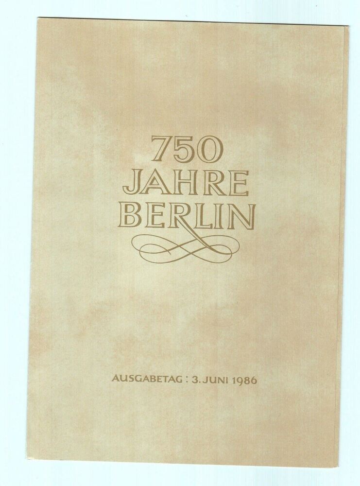 750 Jahre Berlin, 750 Years of Berlin Booklet 1987 | Europe - Germany ...
