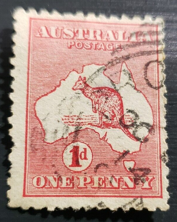 Stamp Australia 1913 Kangaroo and Map A1 sc#2 & 8 | Australia & Oceania ...