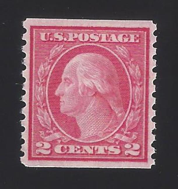 US #454 1914-16 Carmine Type II Wmk 190 Perf 10 Vert Mint OG LH VF SCV ...