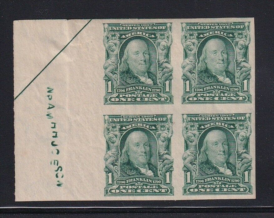 314 Block of 4 XF original gum never hinged nice color cv $ 130 ! see ...