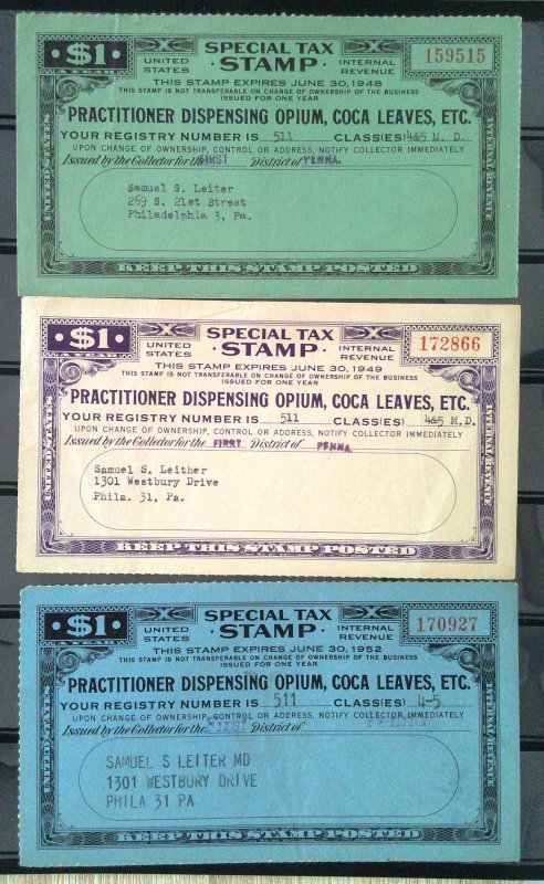 Special Tax Stamps | United States, Stamp / HipStamp