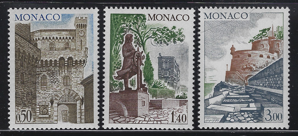 Monaco 1974 Monte Carlo Landscapes set Sc# 948-54 NH | Europe - Monaco ...