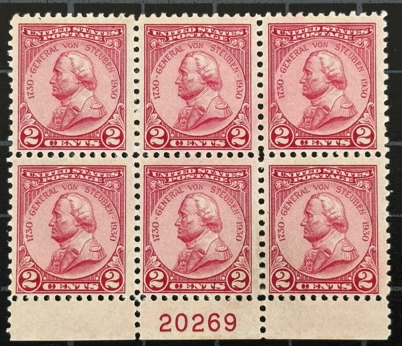 US Stamps-SC# 689 - Plate Block Of 6 - MOGH - CV $16.00 | United States ...