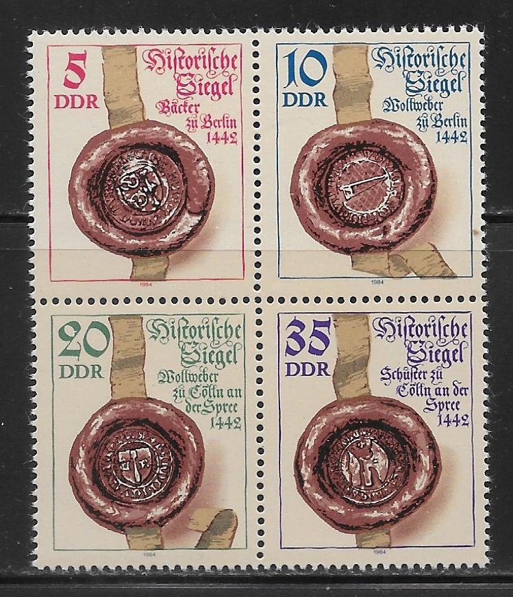DDR German Democratic Republic 2425a Historic Seals Variations from ...