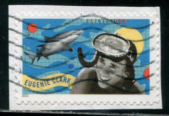 5693 US (58c) Eugenie Clark SA, used on paper | United States, General ...