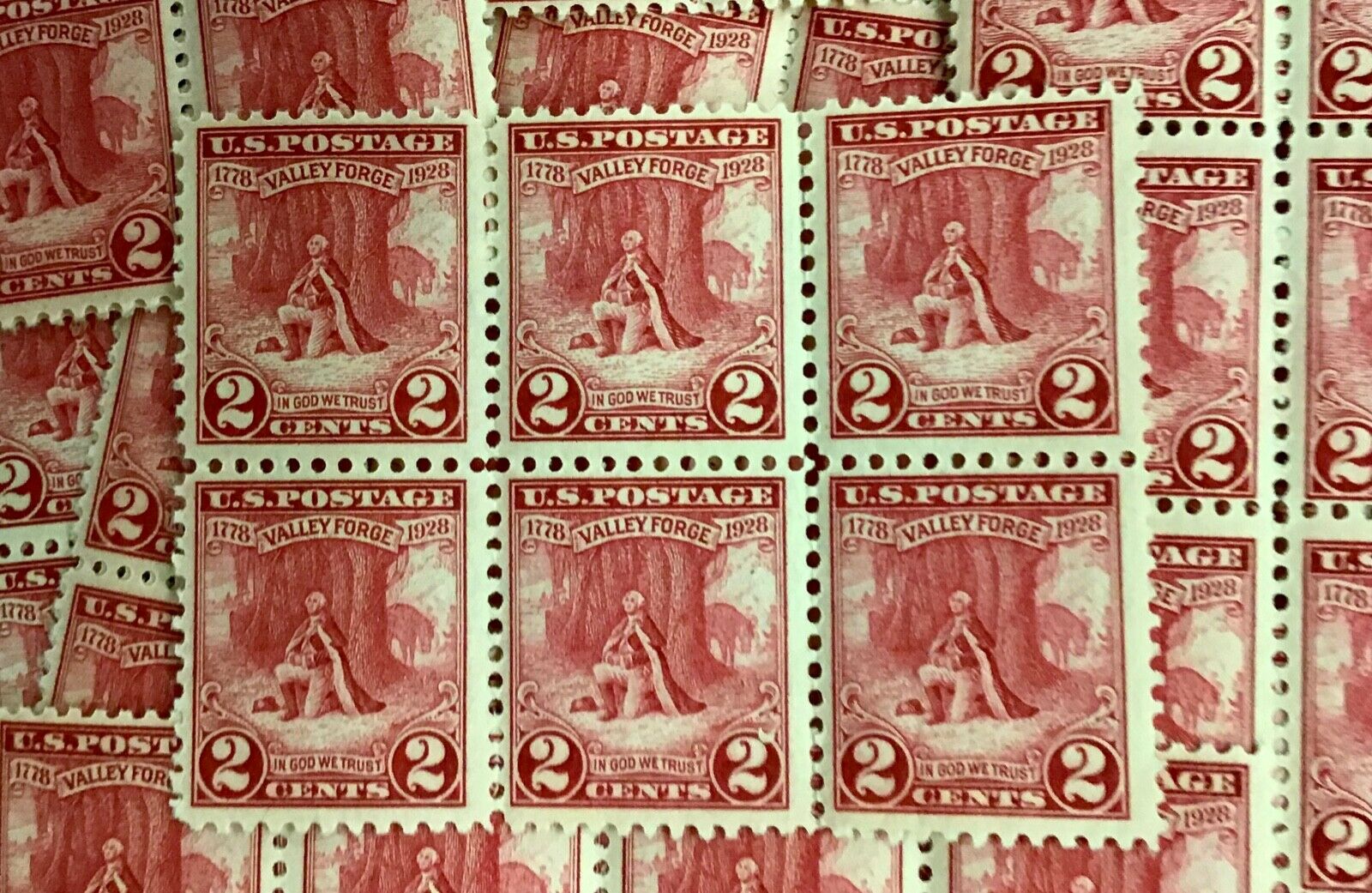 645 George Washington Valley Forge 150th Anniversary MNH 940 stamps Cv ...