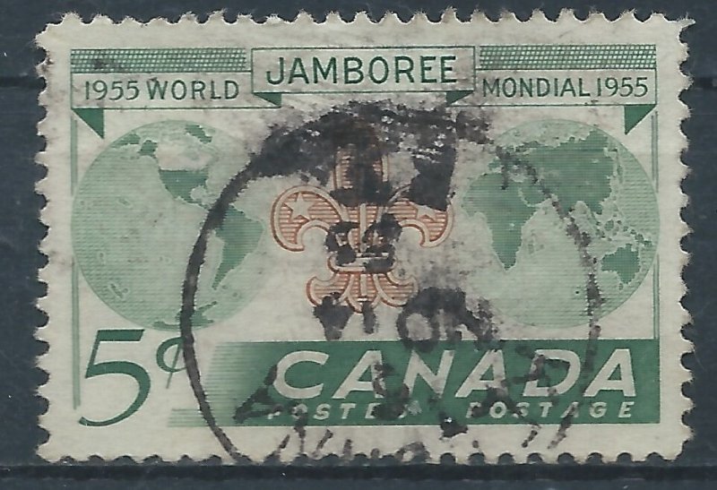 Canada 1955 - World Scout Jamboree - SG482 used | Canada, General Issue ...