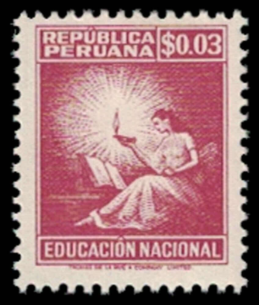 1954 PERU Stamp - Revenue, 0.03c B81 | Central & South America - Peru ...