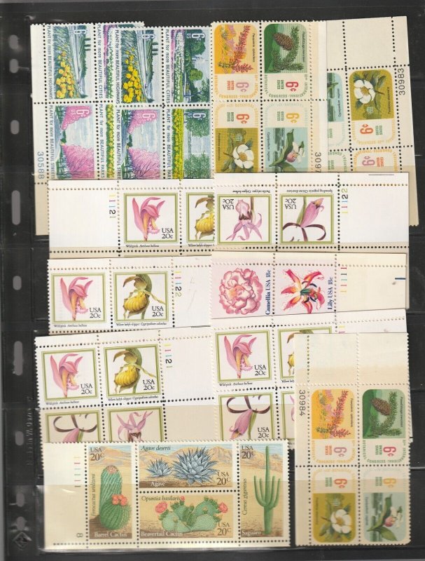 Large US Collection of 132 Premium Plate Number Blocks 1930's -1968 ...