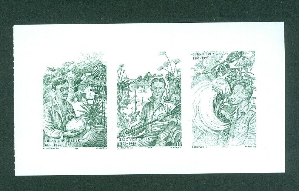 Sweden. 1994 Test Print "To Foreign Lands". Engraver Martin Morck ...