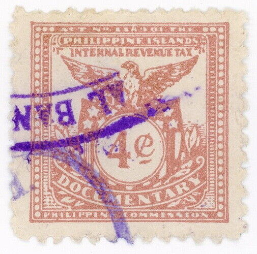 (I.B) Philippines Revenue : Documentary 4c (1905) | Asia - Philippines ...