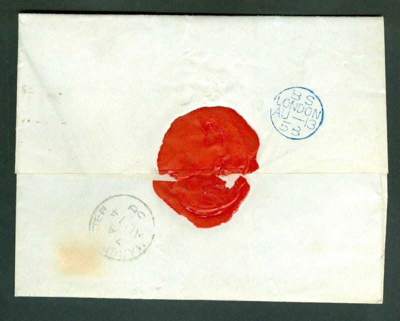 SG 35 2d blue plate 6 tied to clean entire wrapper by a crisp London ...