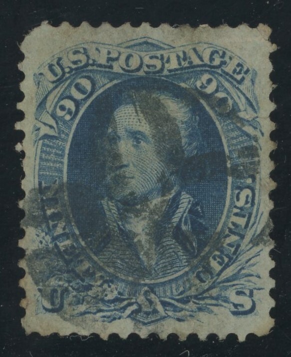 USA 72 - 90 cent Washington - VF app used with cork cancel, faults ...
