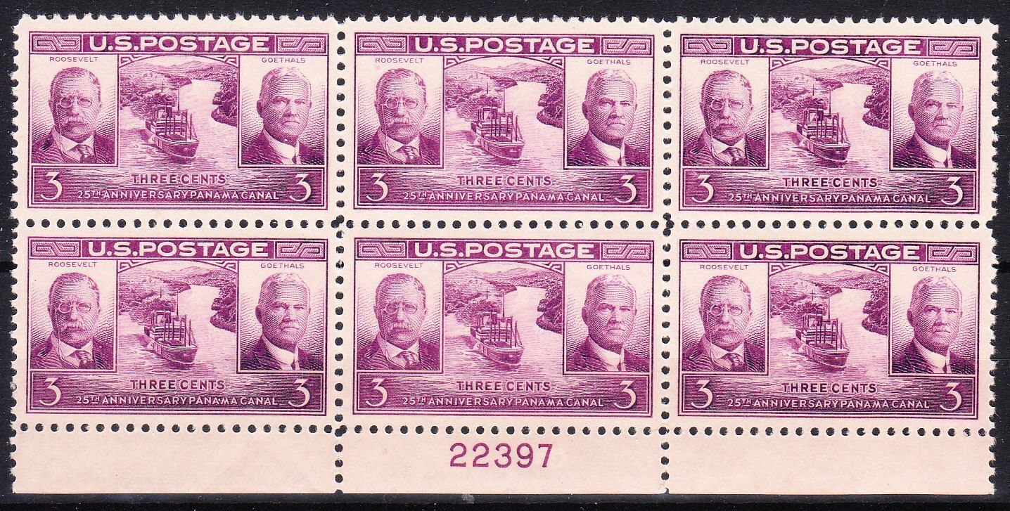 MOstamps - US Scott #856 Mint OG NH Plate Block of 6 - Lot # DS-9875 ...