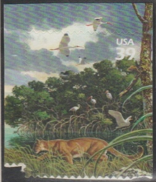 4099c, Single plus. "Florida Panther & Red Mangrove" MNH, .39 cent ...