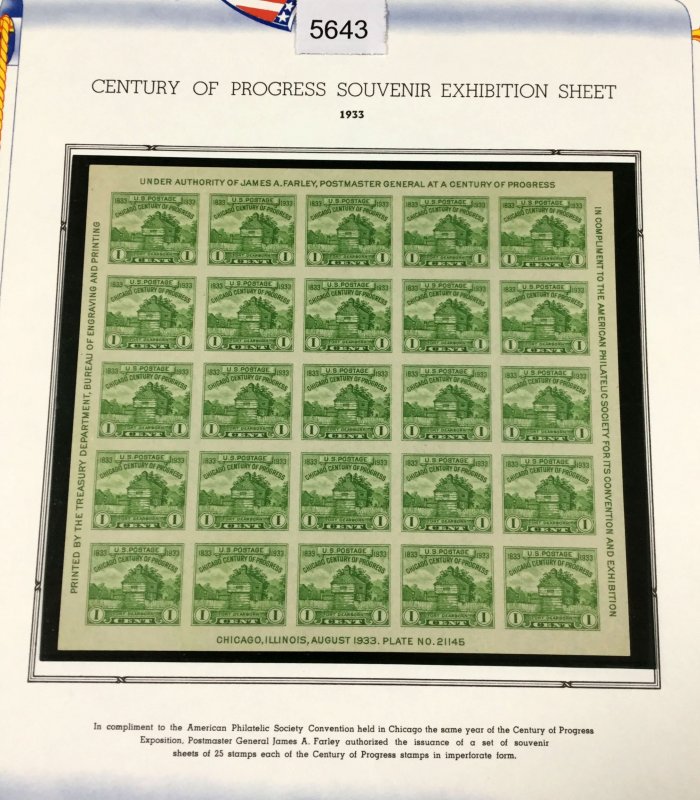 US Stamps 1933 Sheet Mint NH LOT #5643 | United States, General Issue ...