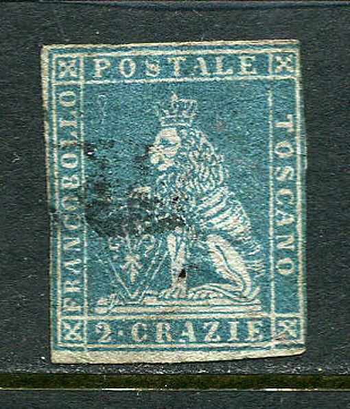 Italy Lot 1091 Toskana - Toscano 1851 Michel 5xa - 2 Crazie Franco ...