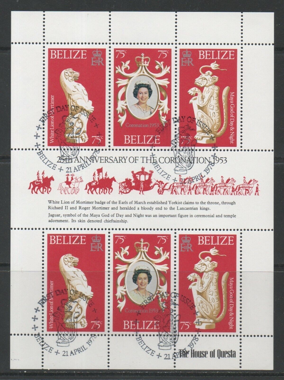Thematic Stamps - Belize - Royalty - Choose from dropdown menu ...