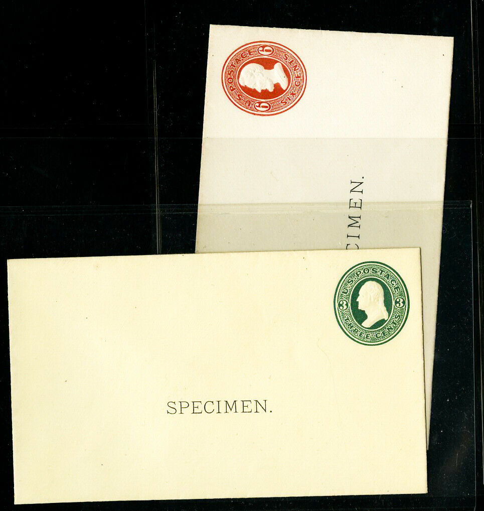 US Stamps Lot of 7 Early Specimen Envelope Entires Pristine Scarce ...