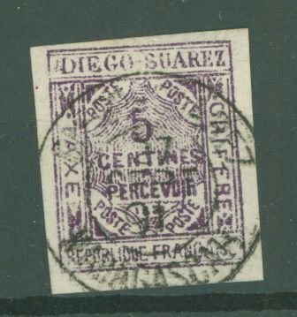 Diego Suarez #J1 Used Single | Worldwide - Other, Postage Due Stamp ...