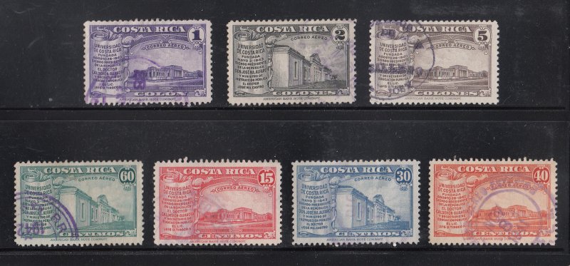 Costa Rica Scott #C74-C80 Used | Central & South America - Costa Rica ...