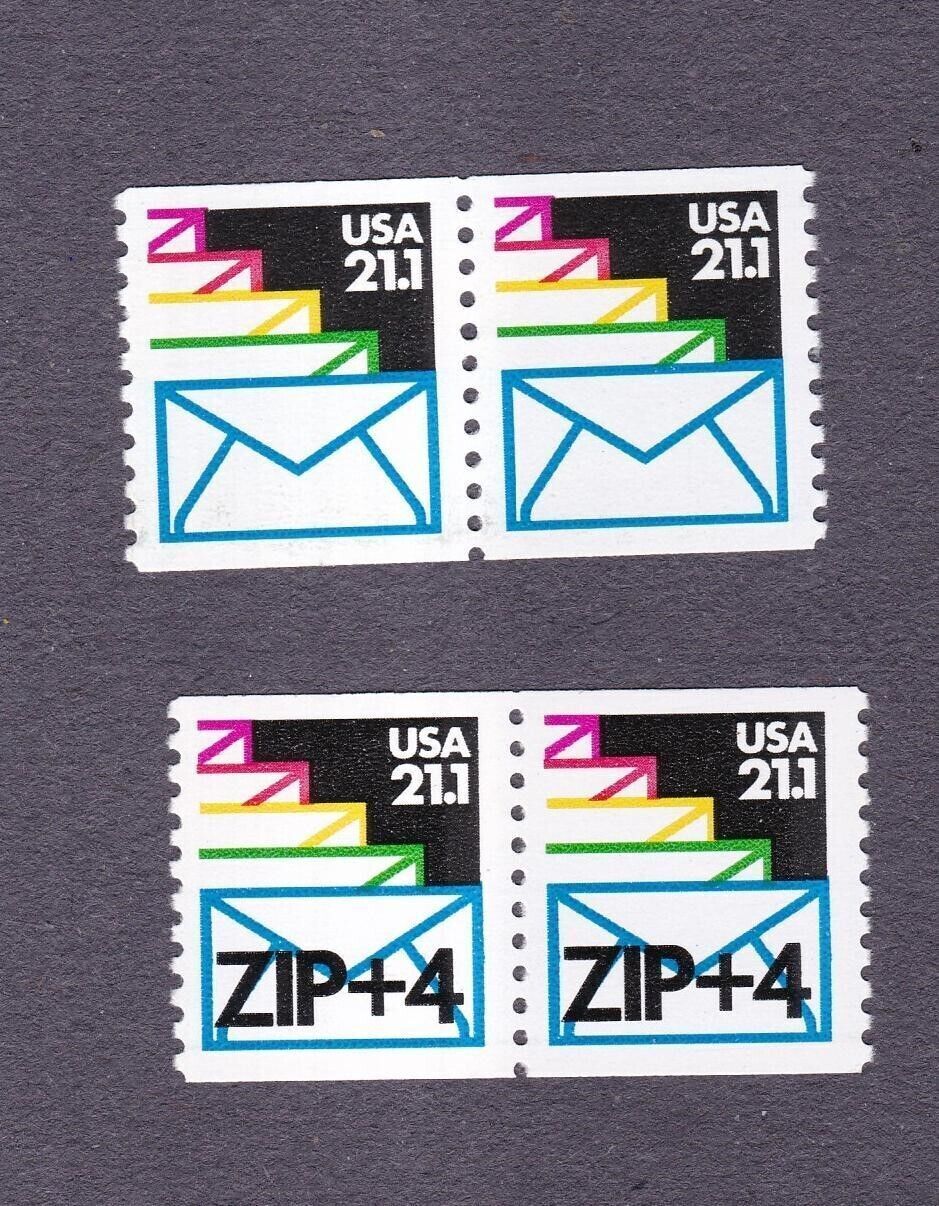 Pair 21.1 Letters US 2150, 21.1 Letters P/C US 2150a Lot(2) MNH F-VF ...