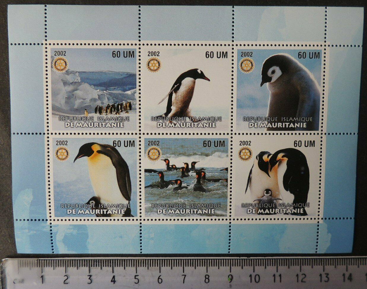 2002 birds penguins rotary m/sheet MNH #2 | United States, Stamp / HipStamp