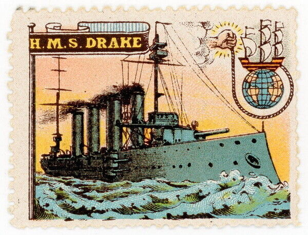 (I.B) Cinderella : Delandre Great War Ships - HMS Drake | Great Britain ...