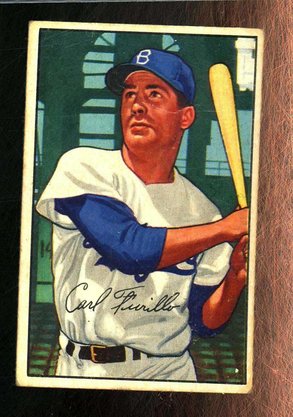 1952 Bowman Carl Furillo Vg-Ex | United States, Stamp / HipStamp