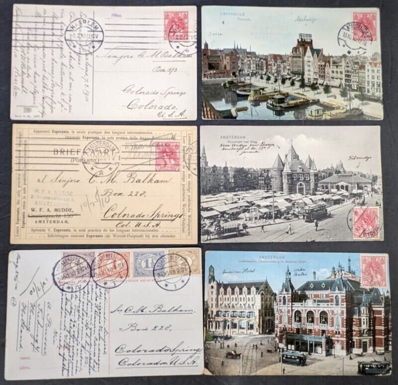 NETHERLANDS 6 Netherlands postcards c1910 Esperanto messages | Europe ...
