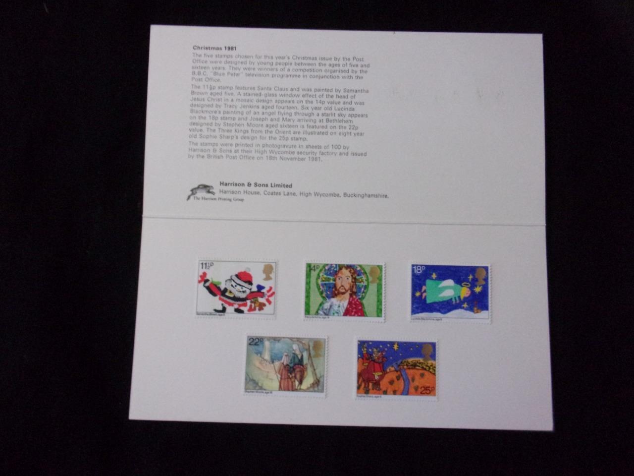 Harrison & Sons Presentation Folder for 1981 Christmas | Great Britain ...