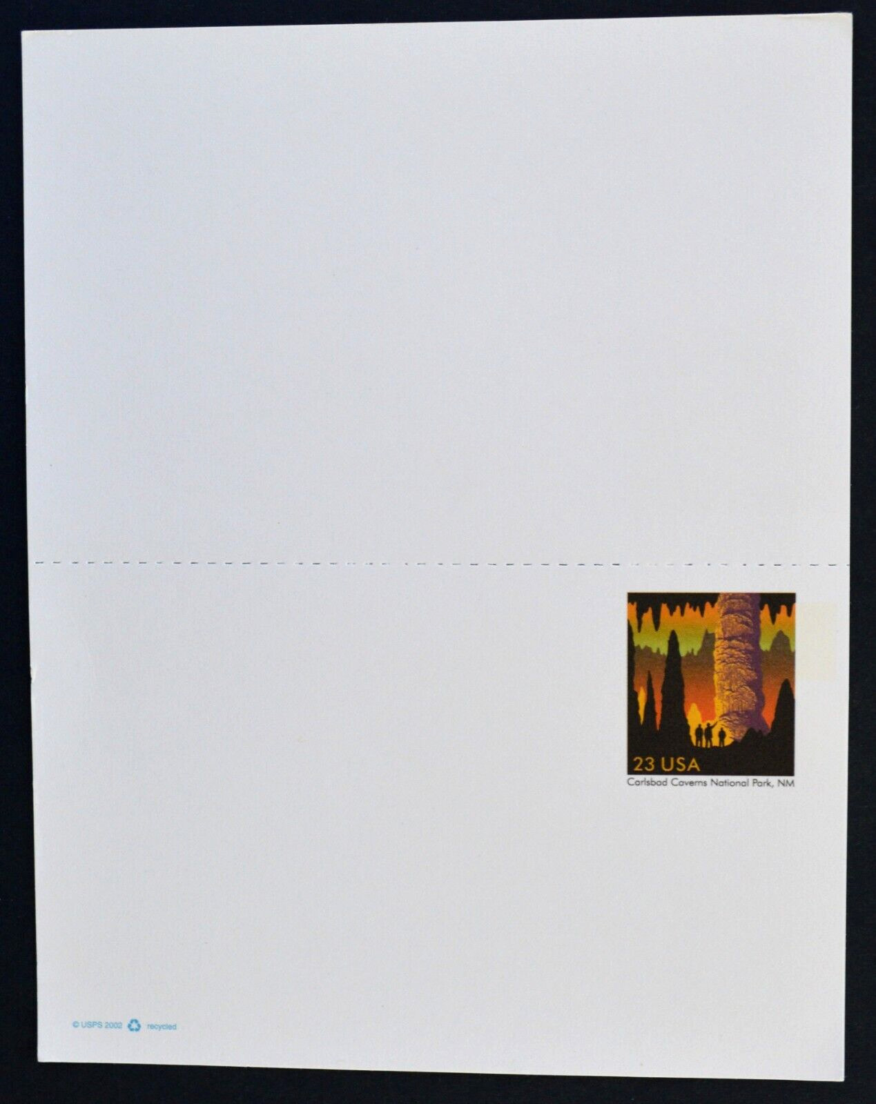 2002 US Sc. #UY44 mint 23 cent postal reply card, unfolded, very good ...