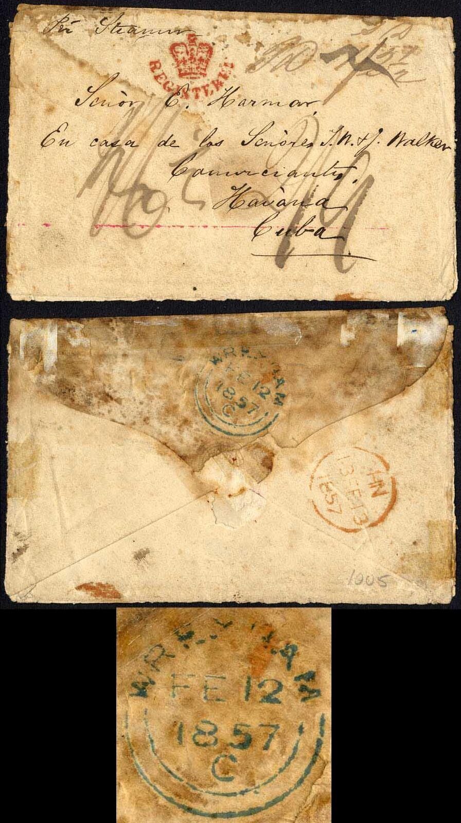 The Earliest Known Registered Letter to the West Indies | Great Britain ...
