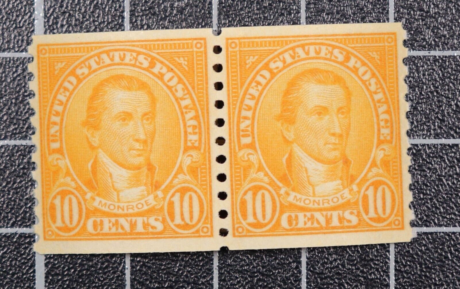 Scott 603 10 Cents Monroe MNH Pair PSE Cert Grade 80 SCV $30.00 ...