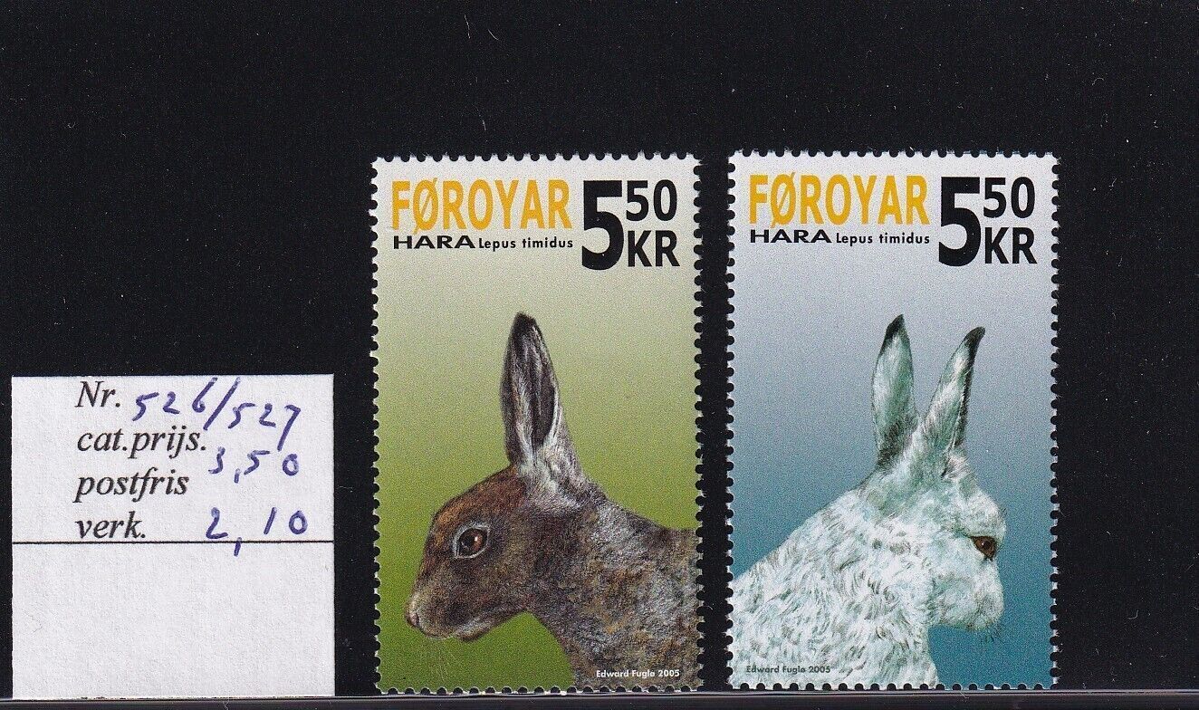 SA05 Faroe Islands 2005 The Faroese Hare-Rabbits mint stamps | Europe ...