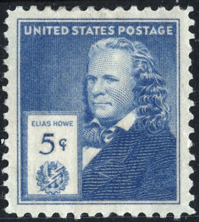 SC#892 5¢ Famous Americans: Elias Howe Single (1940) MLH | United ...
