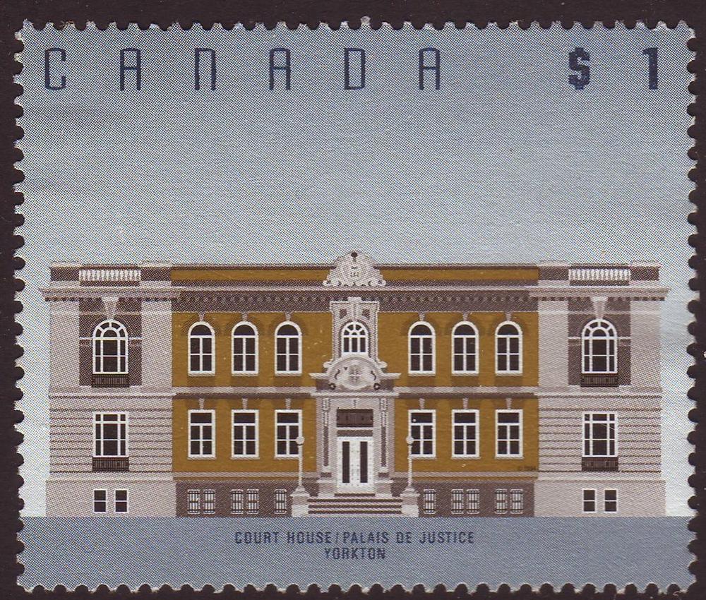 Canada 1994 Sc#1375 SG#1479d $1 Yorktown Court House UNUSED. | Canada ...