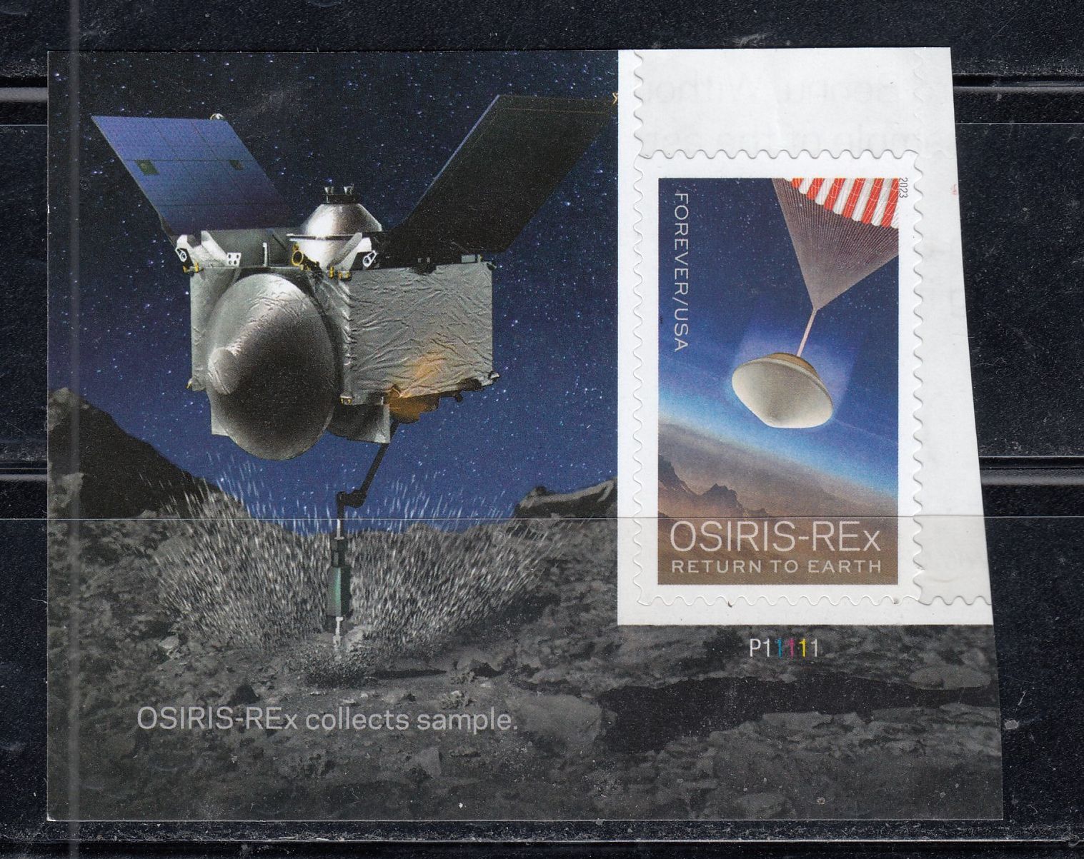 US 2023 Sc#5820 Osiris-REx Mission Return To Earth with plate# MNH ...