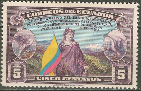 Ecuador 1938: Sc. # 367; */MH Single Stamp | Central & South America ...
