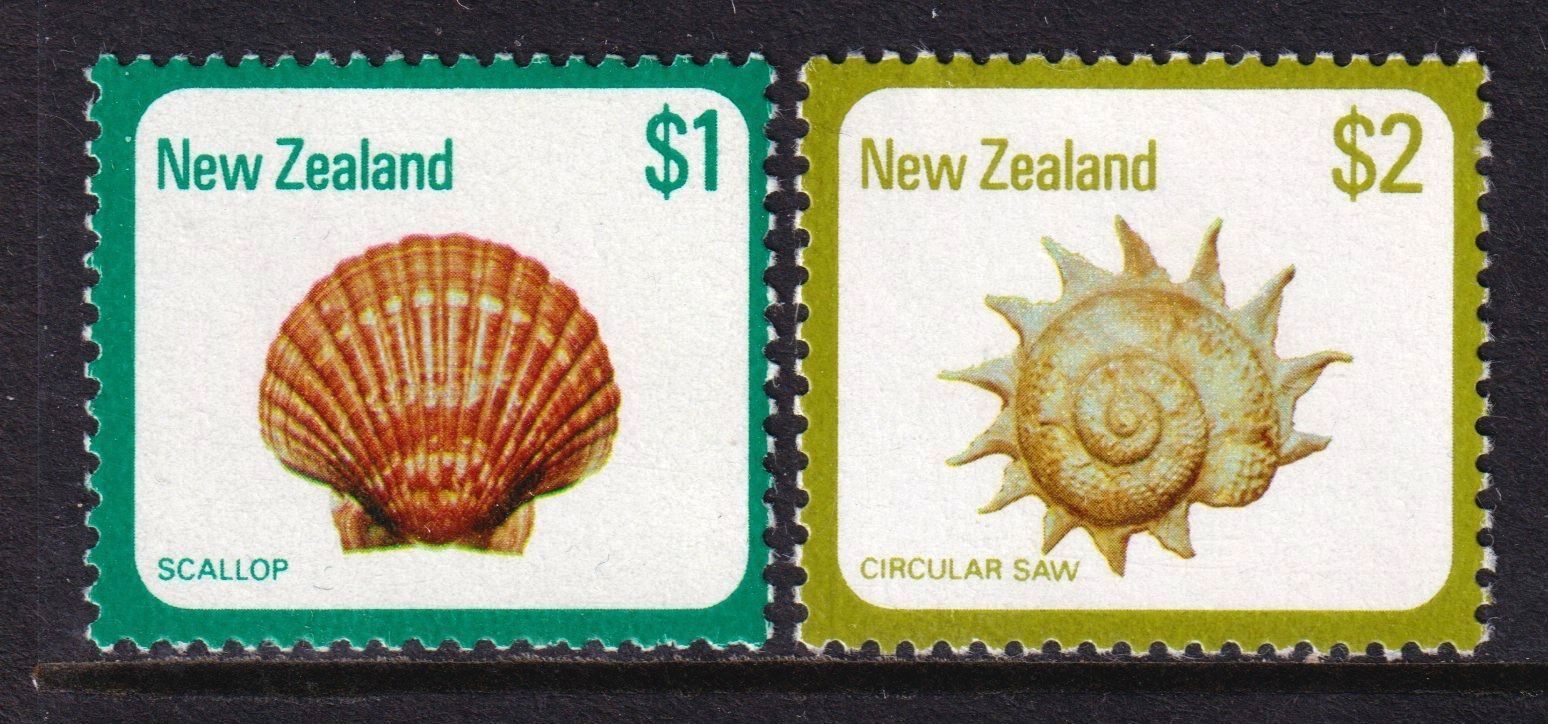 New Zealand 1979 Sea Shells Complete Mint MNH Set SC 696-697 ...