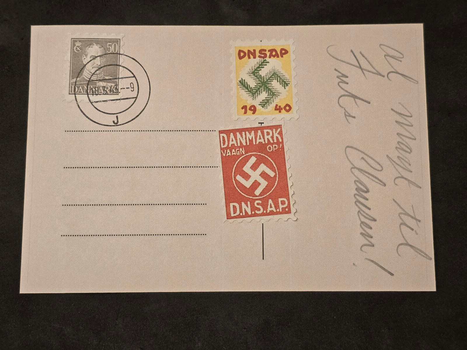 DNSAP DENMARK NSDAP PARTY GERMAN Third Reich Postcard WW2 WWII | Europe ...