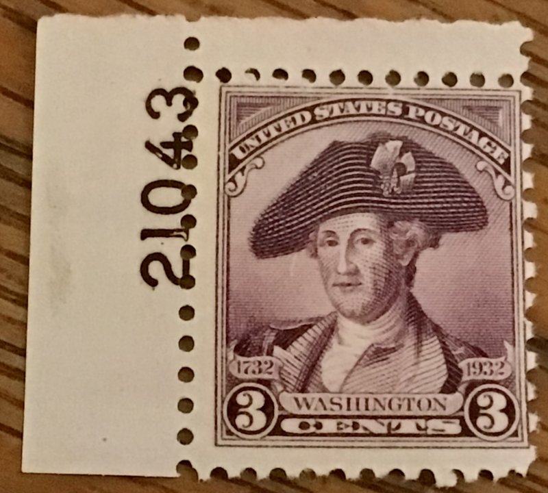 US 708 MH OG Plate Number Single | United States, General Issue Stamp ...