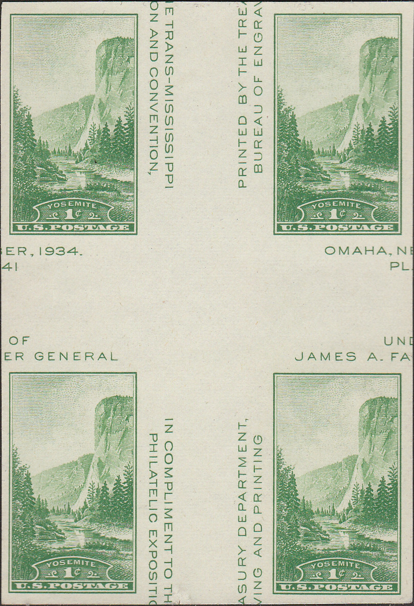 # 769a Mint No Gum As Issued Green Cross Gutter Block El Capitan ... # 769a Mint No Gum As Issued Green Cross Gutter Block El Capitan ...