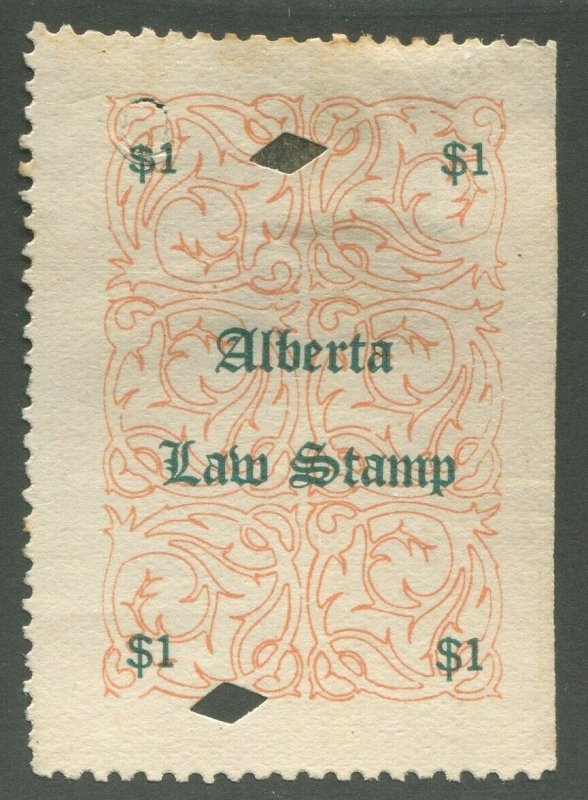 Canada Revenue Al15 Used Alberta LAW Stamp | Canada, Stamp / HipStamp