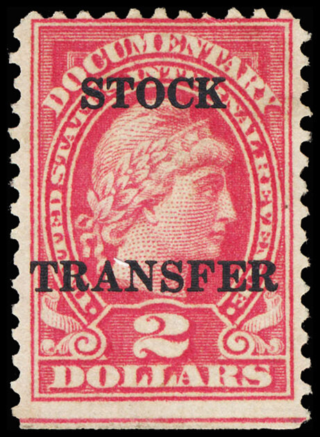 U.S. REV. Stock Transfer Rd38 Mint (ID # 118033) | United States ...