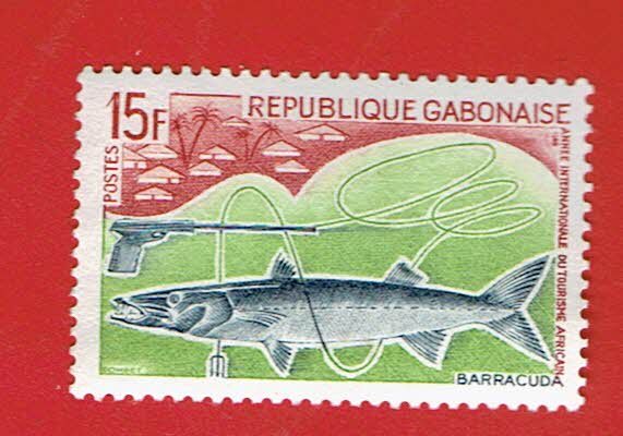 Gabon Scott#237 1969 15f Barracuda - MNH | Africa - Gabon, General ...