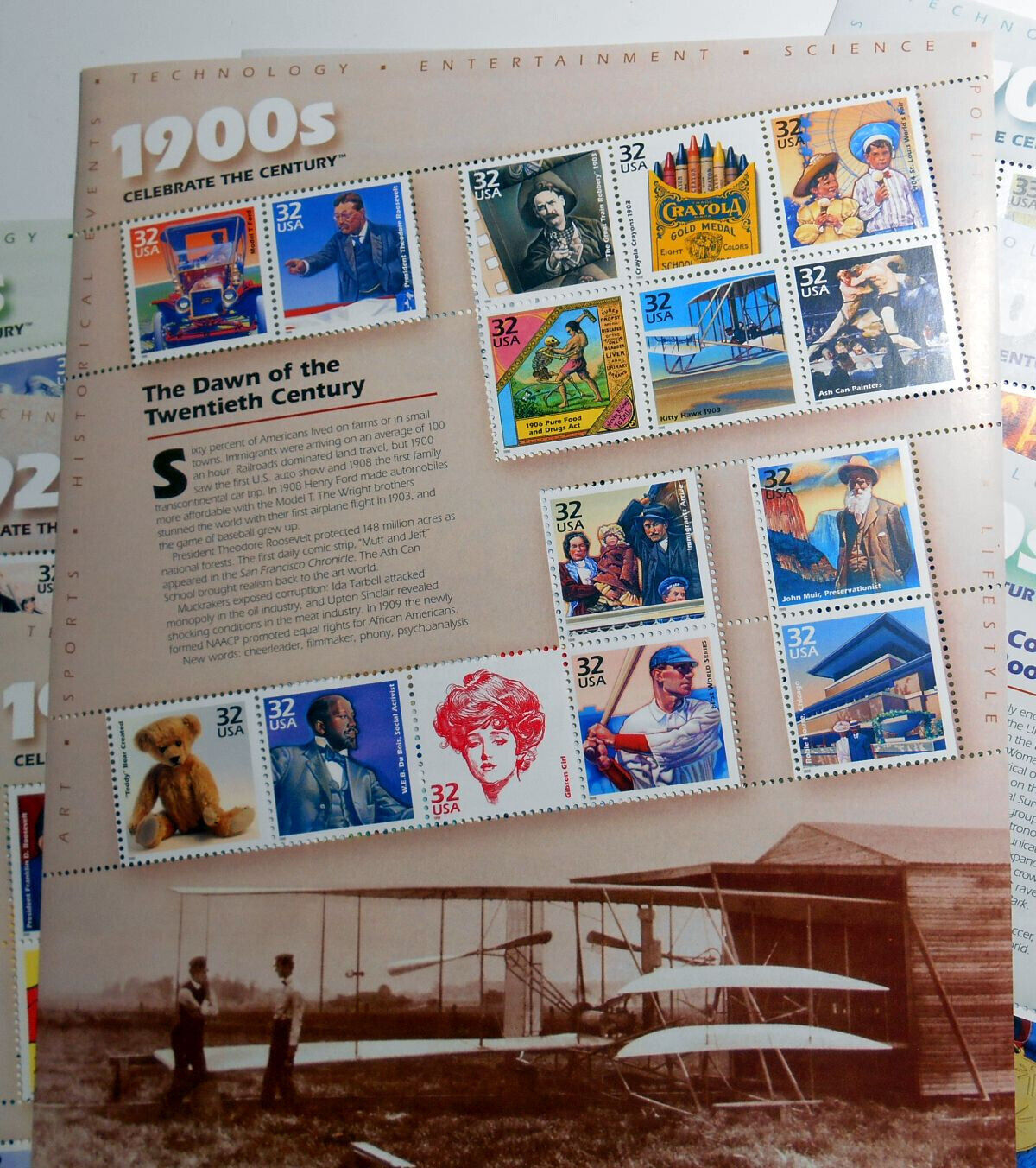 1998 CTC Celebrate the Century Sc 3182-3191 set of 10 MNH sheets of 15 ...